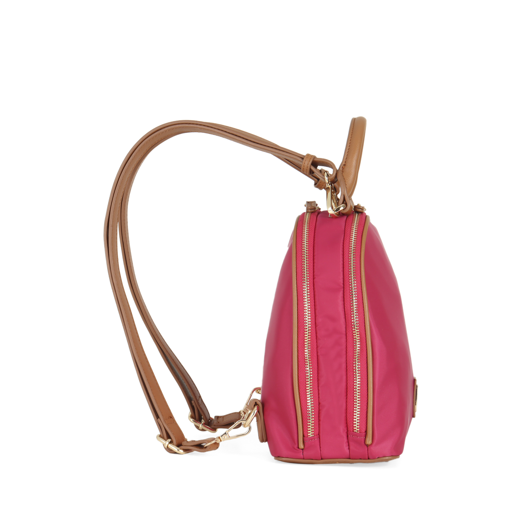 Mochila 2-en-1 Material Reciclado color Magenta – Cloe Factory Store