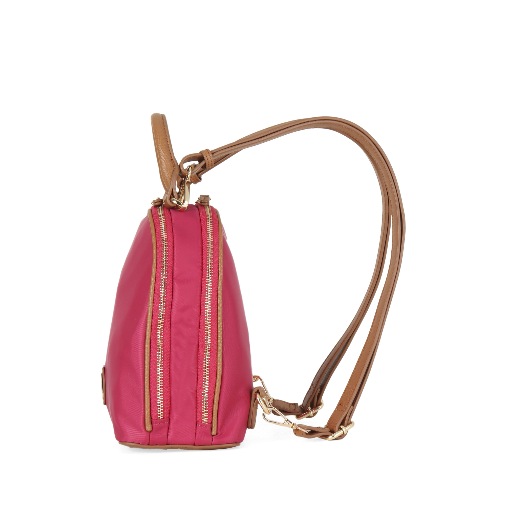 Mochila 2-en-1 Material Reciclado color Magenta – Cloe Factory Store