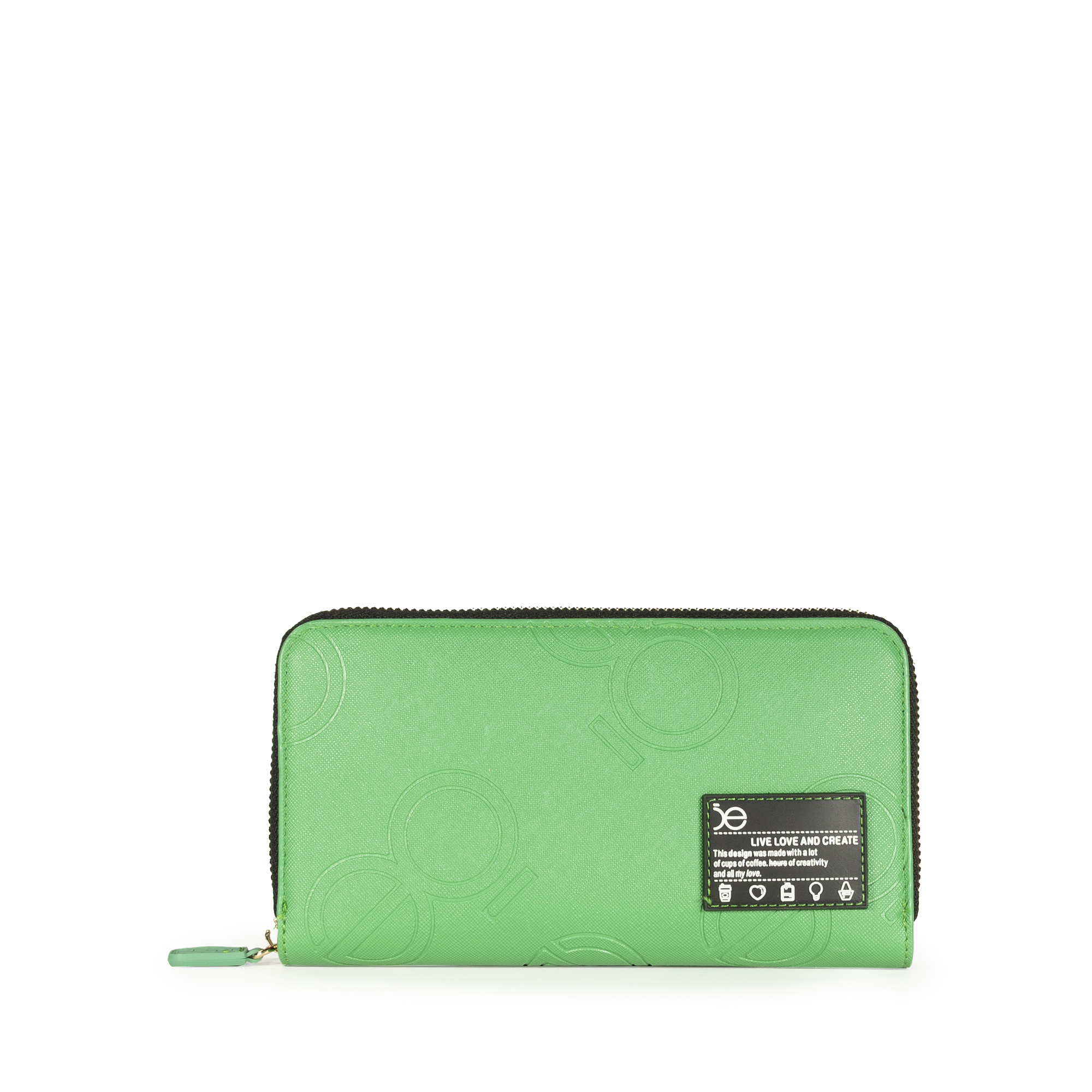 Cartera Grande Cierre Sencillo color Verde – Cloe Factory Store