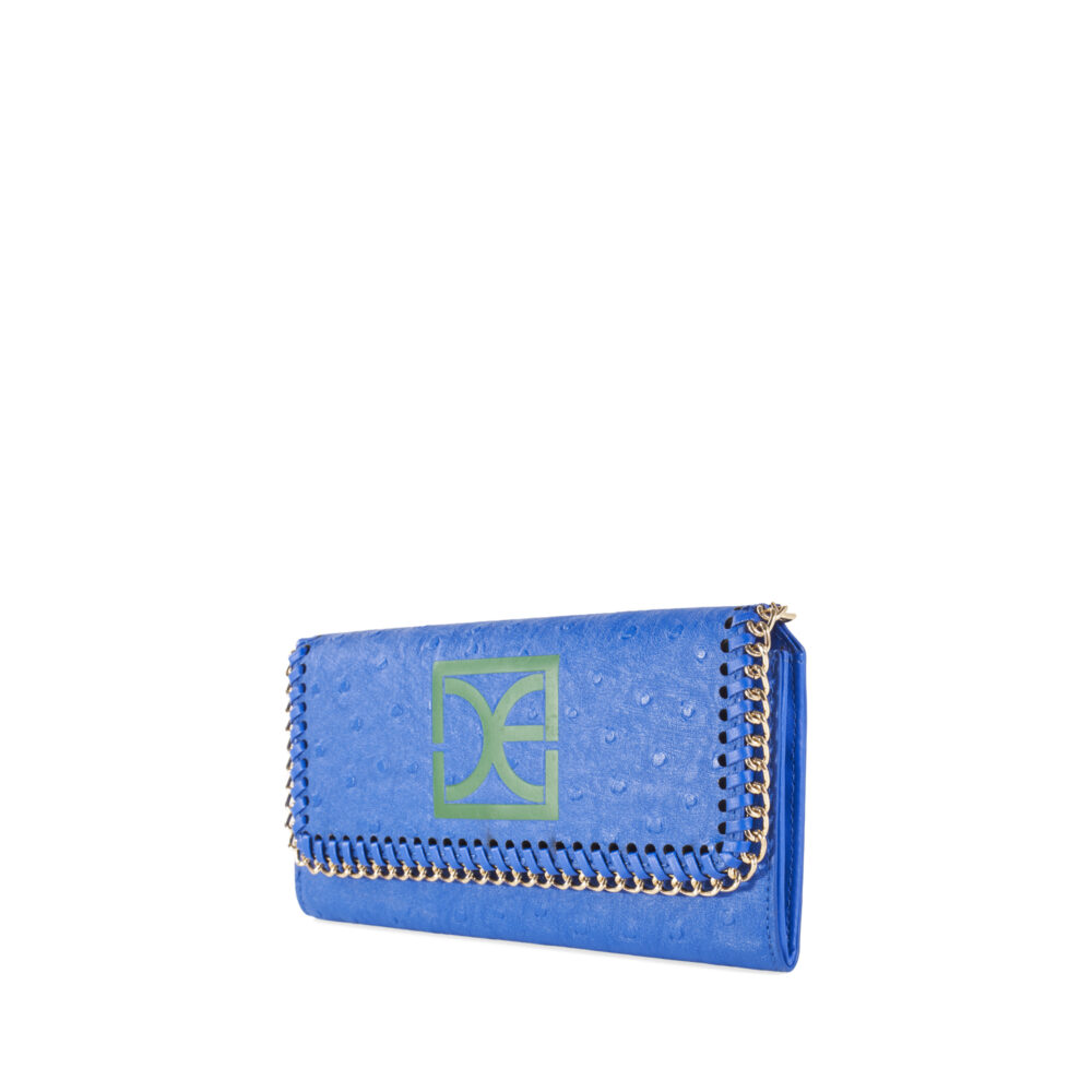 Cartera Flap Grande Look Animal Skin color Azul Eléctrico – Cloe ...