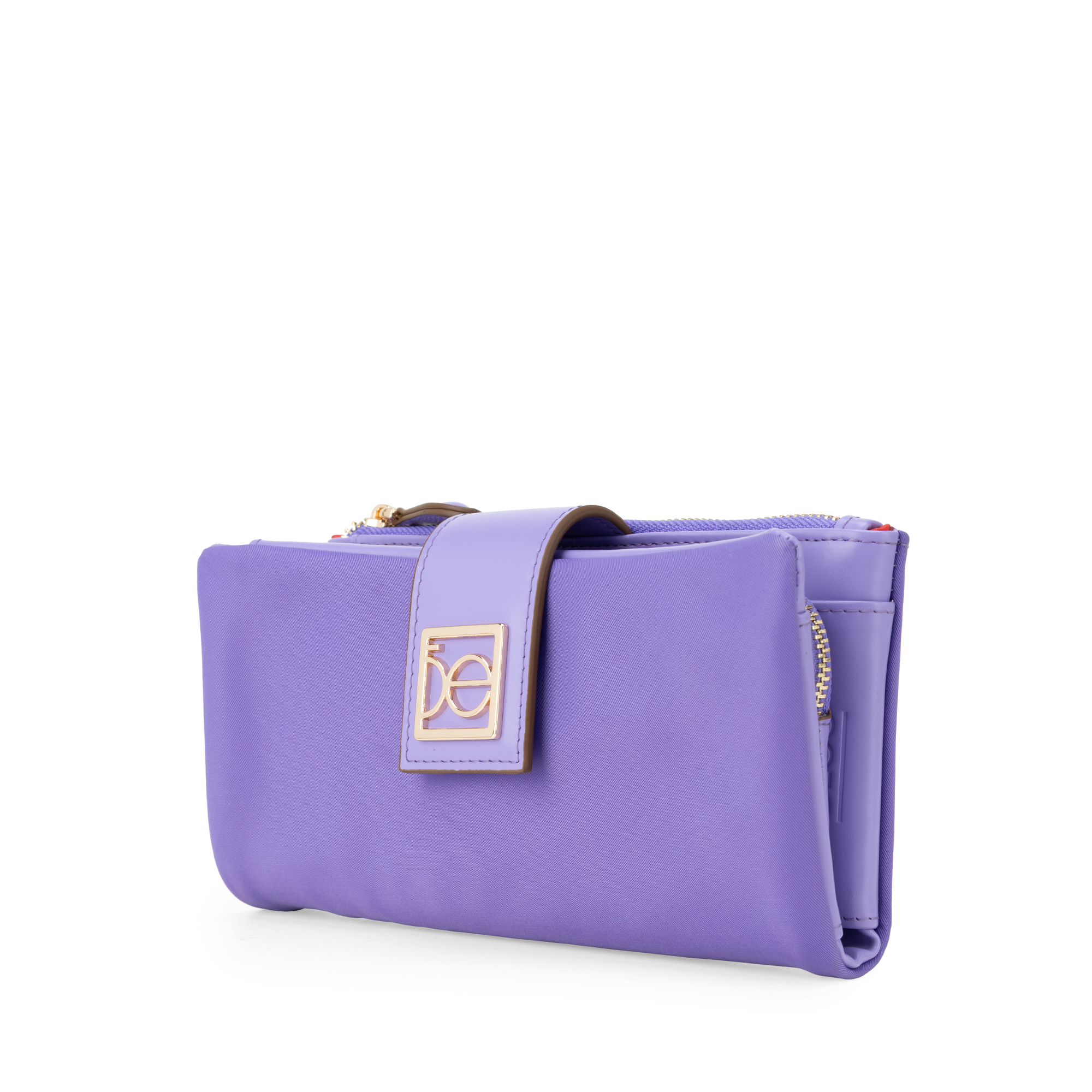 Cartera Grande Flap Textil color Lila – Cloe Factory Store